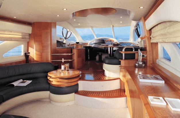 55-Azimut-yacht-interior - Bachelorette Party Miami